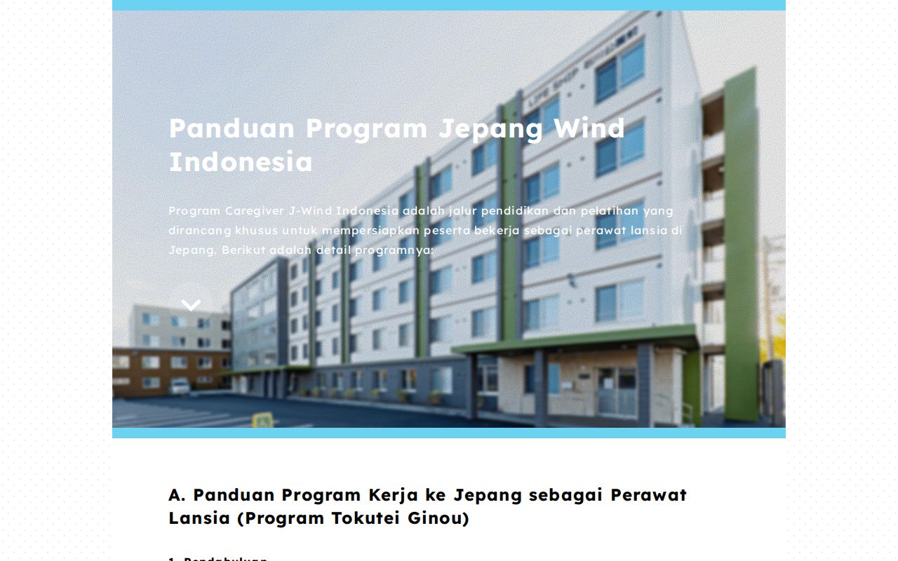 Student Guide - Program Caregiver J-Wind Indonesia